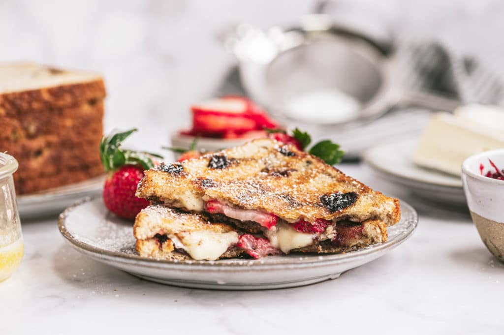 Camembert Fruit Dessert Panini | Savor Recipes