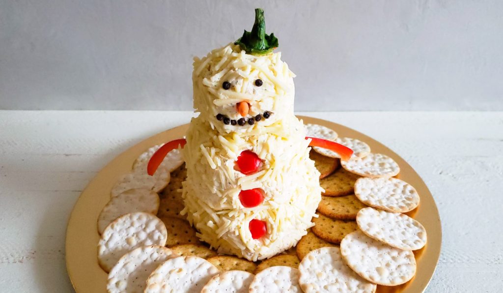Snowman Cheese Ball | Savor Recipes