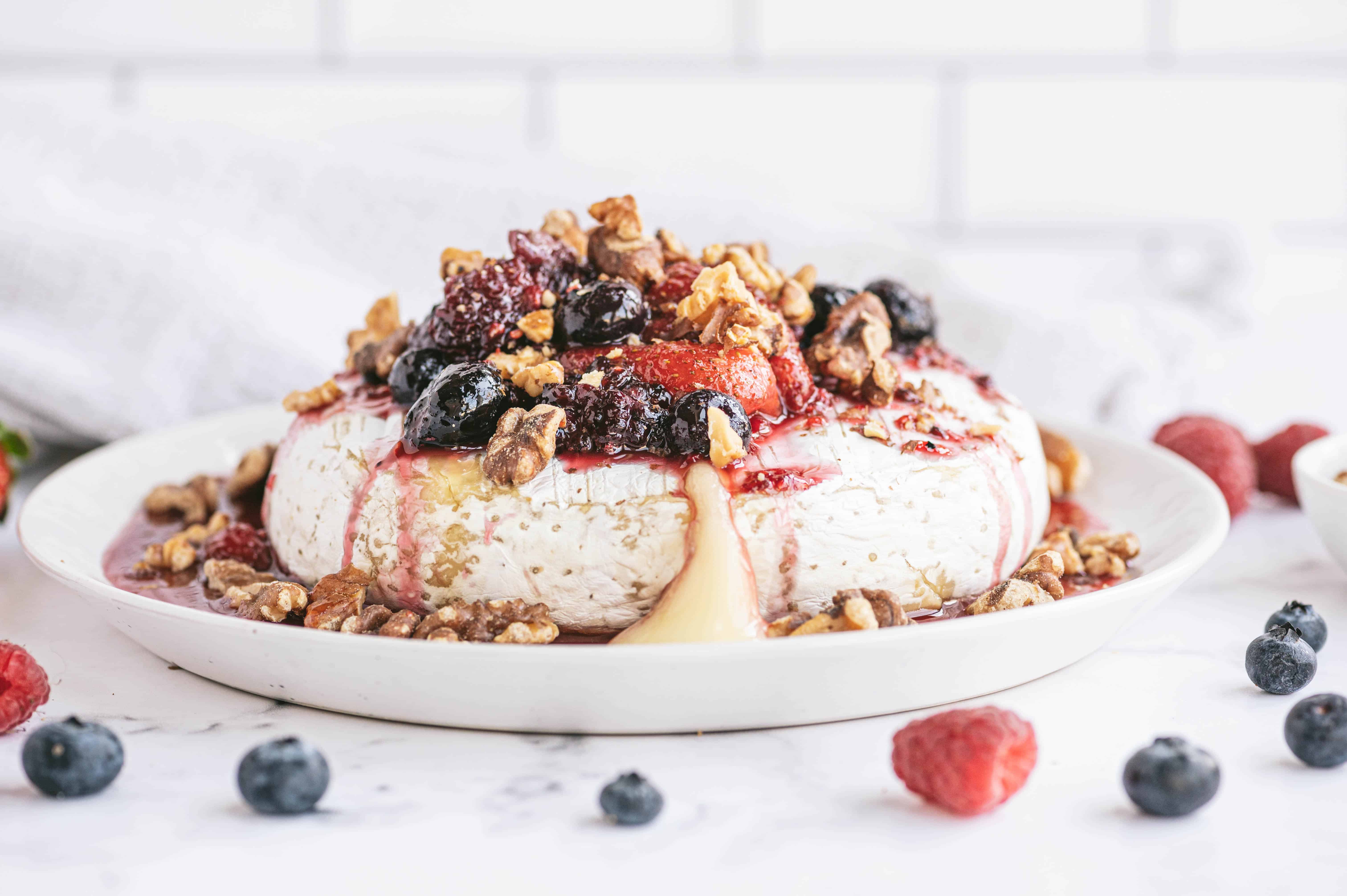 Very Berry Walnut Baked Brie | Savor Recipes
